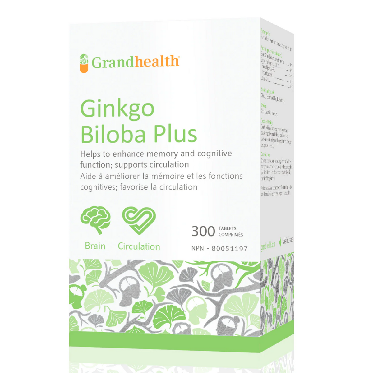 Ginkgo Biloba Plus | Grand Health Products Inc.