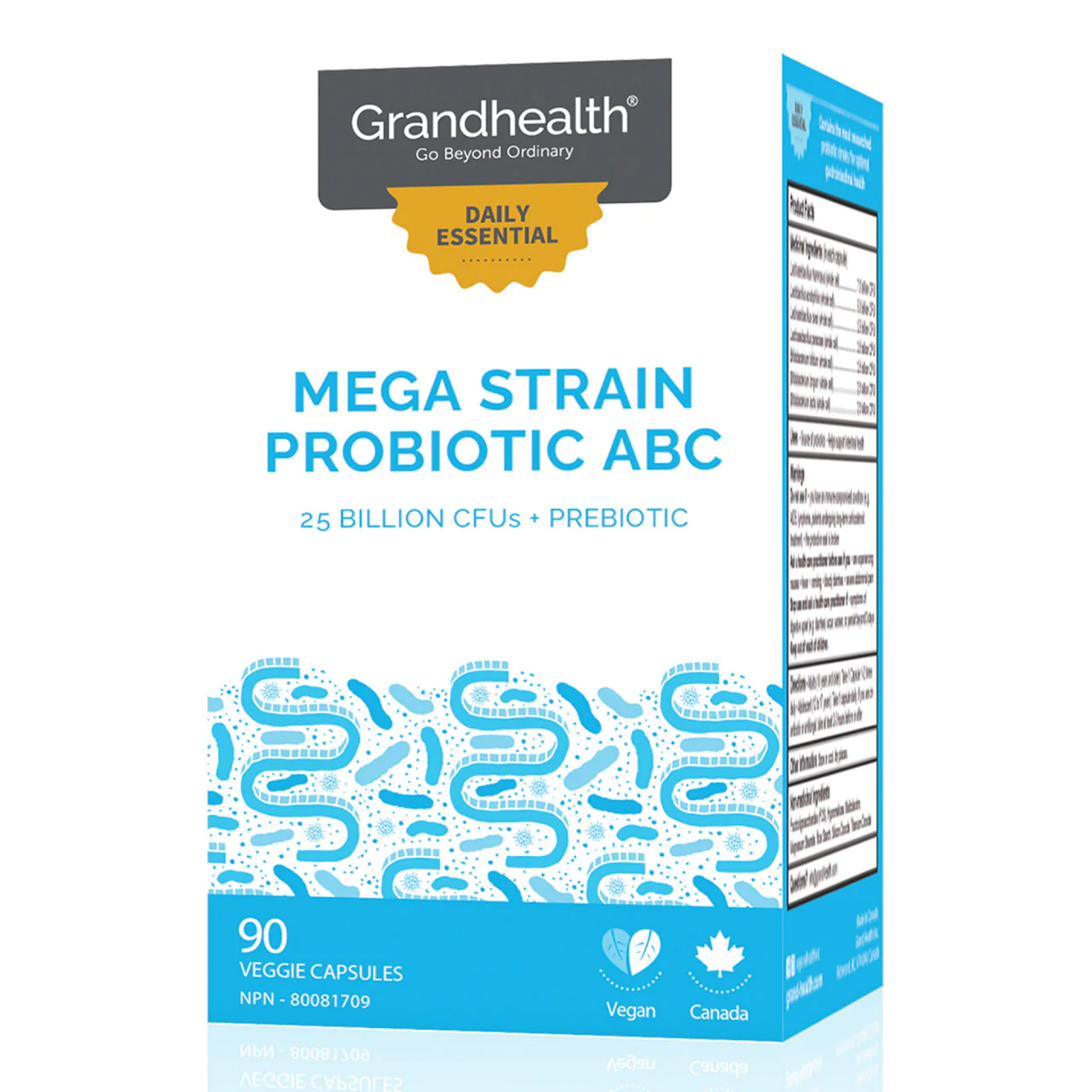 Mega Strain Probiotic ABC | Grand Health Products Inc.